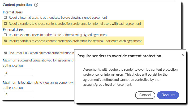 Configure Content Protection